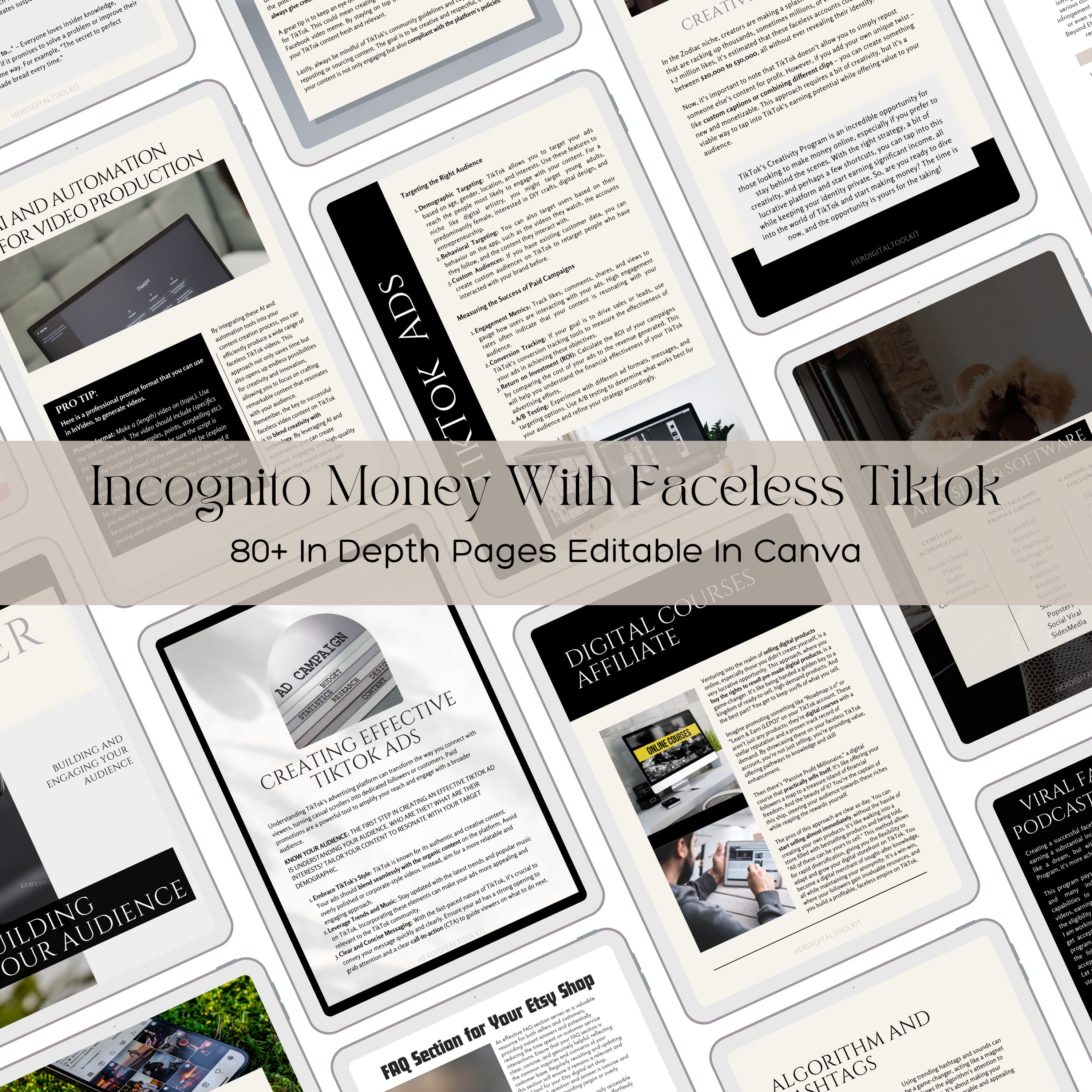 Done for You Faceless Tiktok Incognito Money W/ Master Resell Rights, DFY MRR PLR Passive Income ...