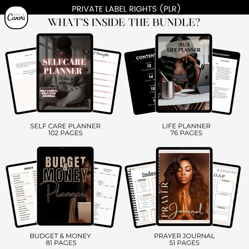 10 Digital Planners Bundles With PLR, Start Your Store Bundle, Plr ...