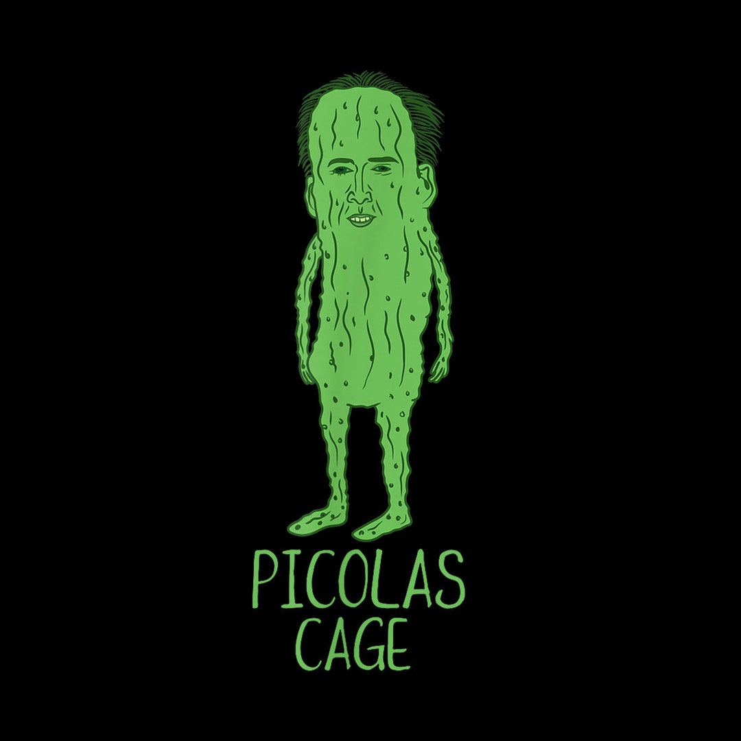 Picolas Cage Funny Celebs Meme Cucumber Pickle Cute Digital Png - Etsy