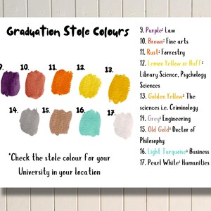 Lilac Capybara Graduation Congratulations Card Custom Colour Sash Stole ...