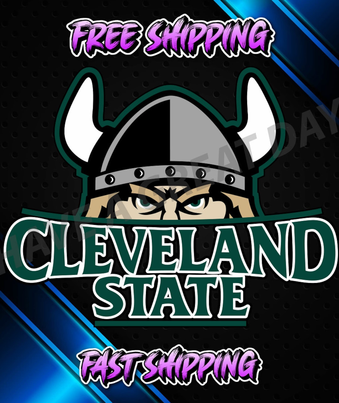 Cleveland State Vikings Logo Sticker / Vinyl Decal / 10 Sizes Free ...