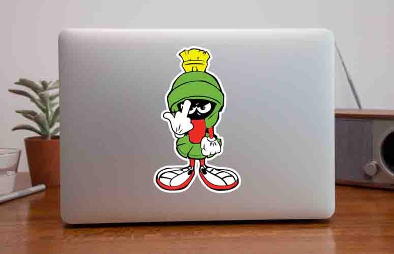 Marvin the Martian Middle Finger Sticker / Vinyl Decal 10 Sizes With ...