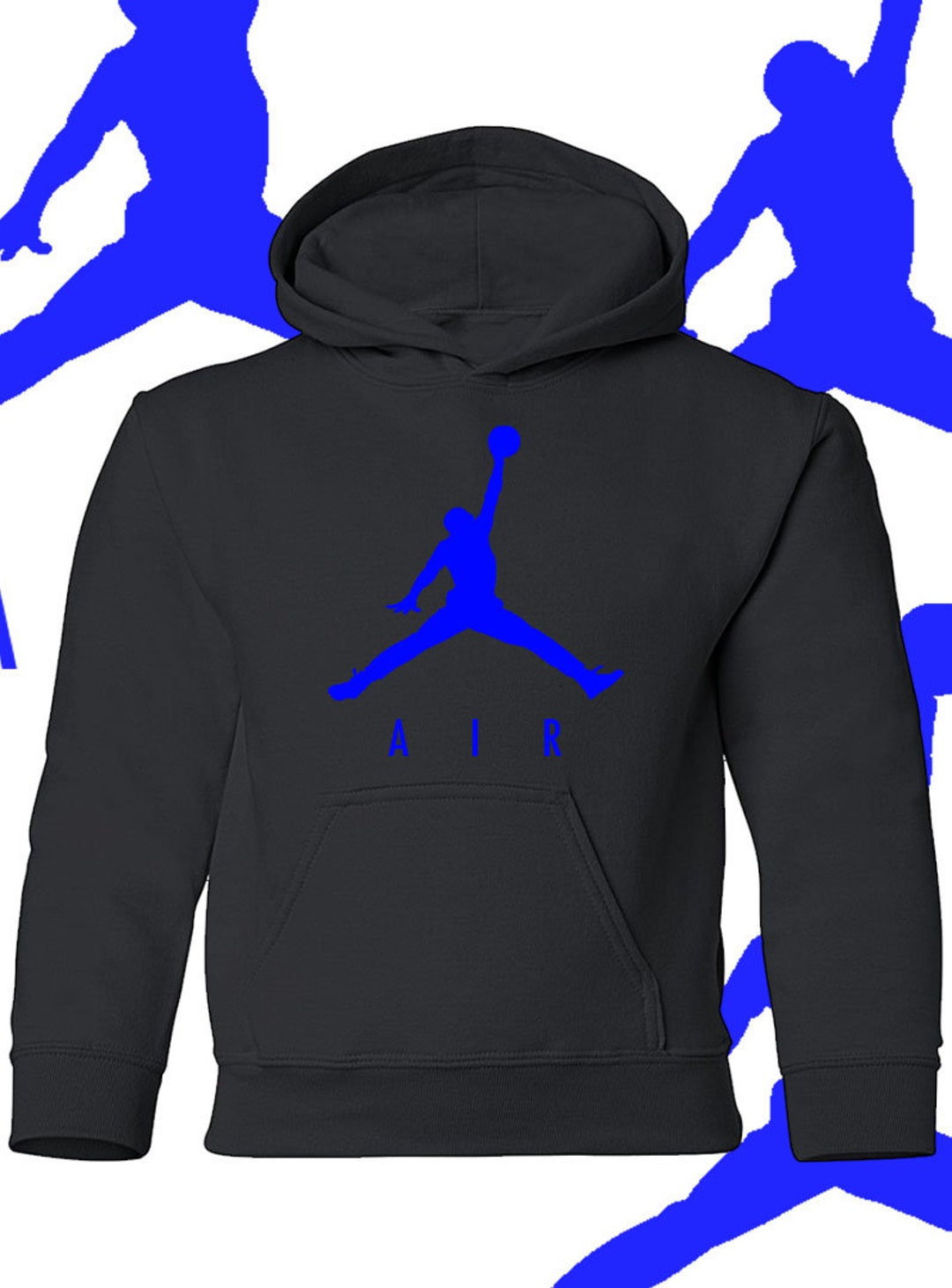 Jordan AIR BLUE Logo HOODIE Air Jordan Shirt 6 Sizes S-3XL Fast Ship - Etsy