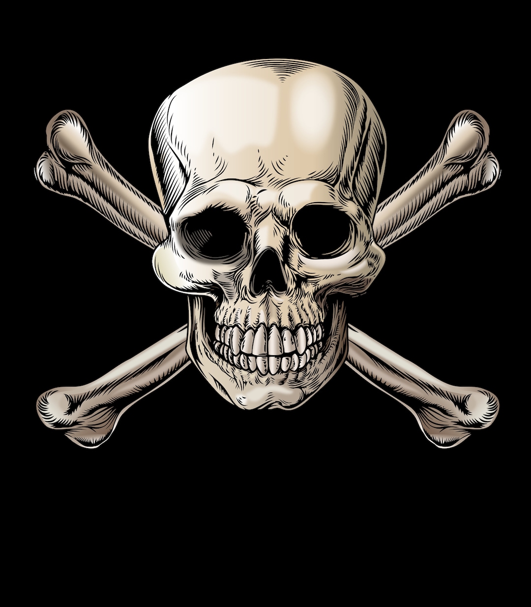 Skull and Crossbones Logo Sticker / Vinyl Decal / 10 Sizes Free ...