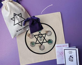 Love Crystal Grid Heart Crystal Grid Altar Decoration - Etsy