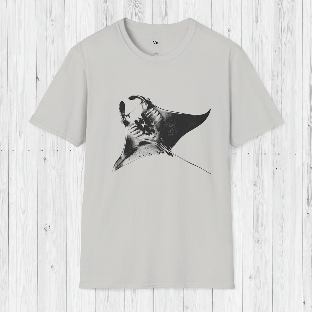 Manta Ray Shirt Manta Ray T-shirt Ocean Life Shirt - Etsy