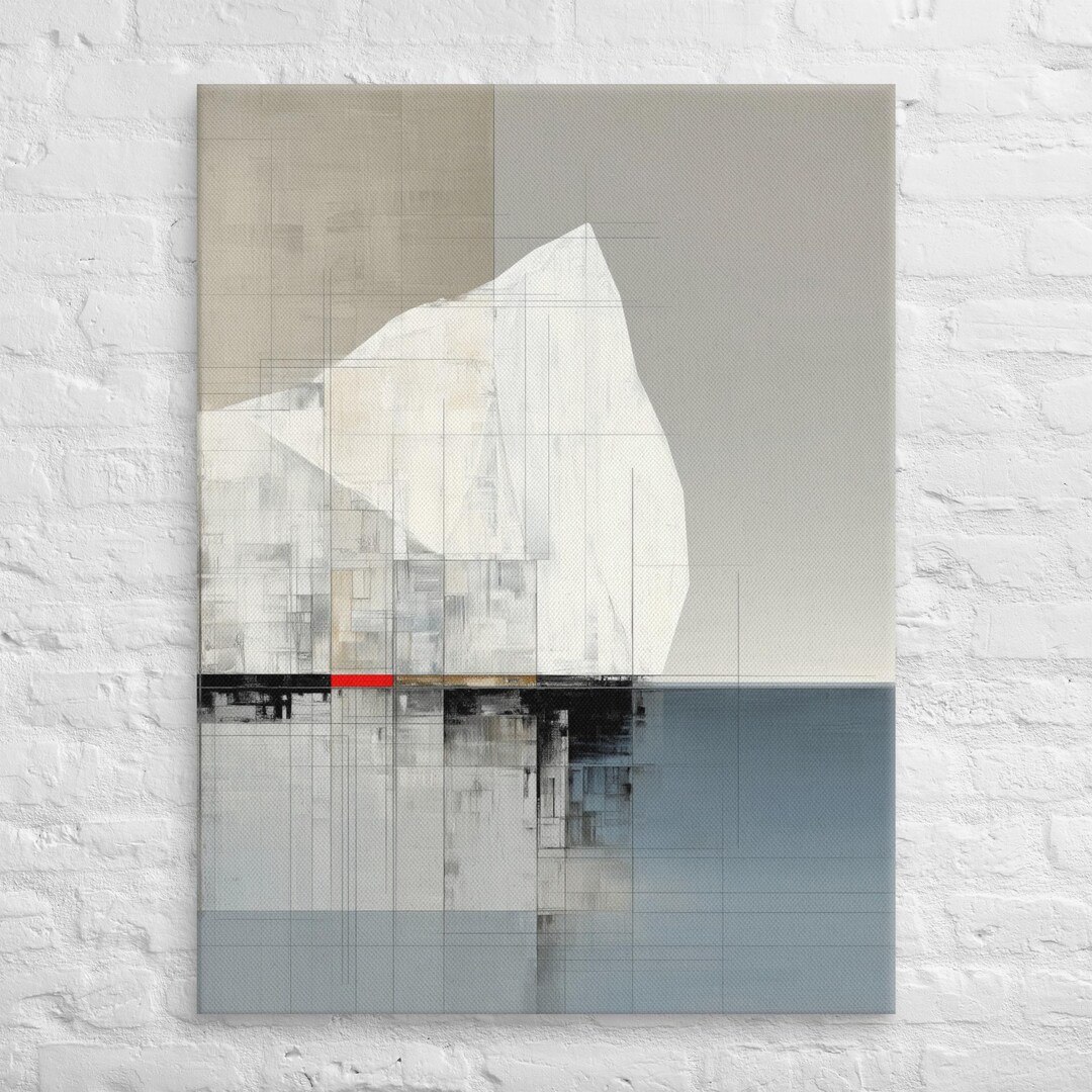 Iceberg Abstract Canvas Print | Modern Wall Art | Contemporary Art ...