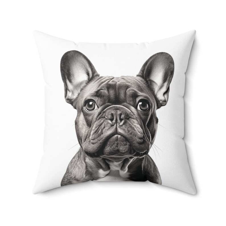 French Bulldog Accent Pillow | Square Throw Pillows | Modern Dog Print ...