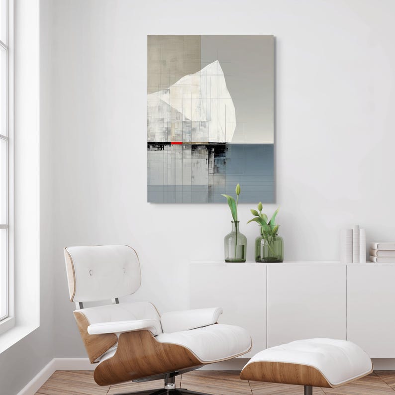 Iceberg Abstract Canvas Print | Modern Wall Art | Contemporary Art ...