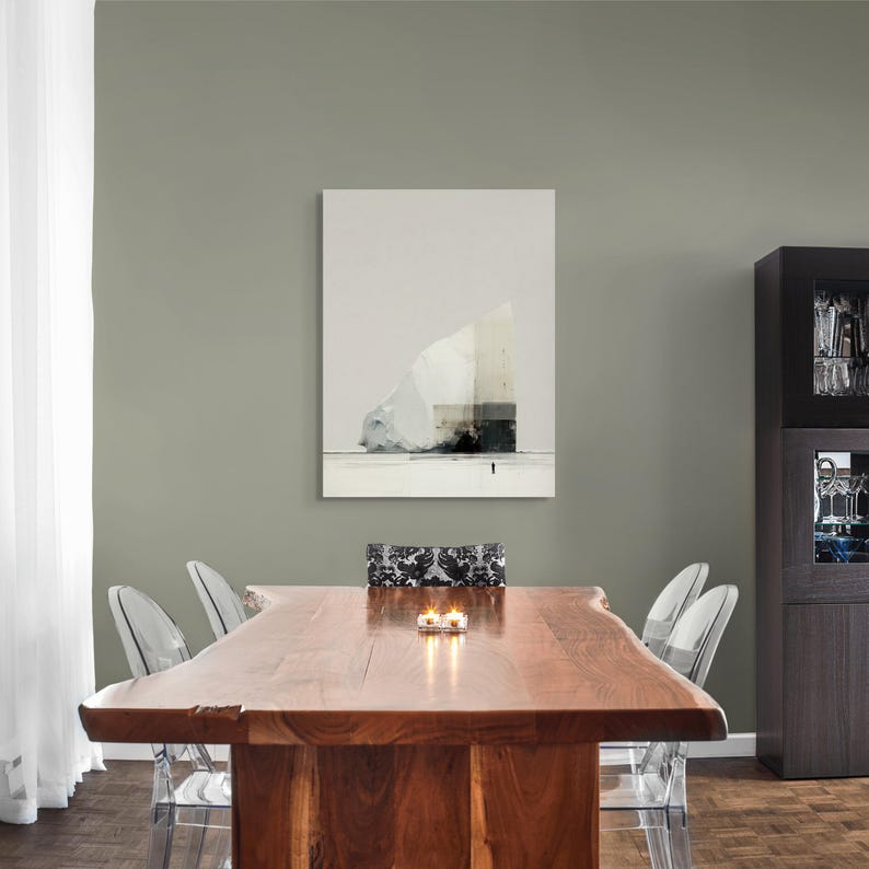 Man and Iceberg Abstract Canvas Print | Modern Wall Art | Contemporary ...