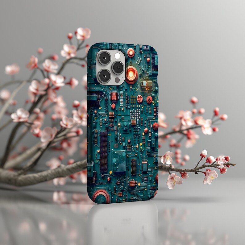 Tech Enthusiast Circuit Board Phone Case iPhone 15 14 13 12 11 Pro Max ...