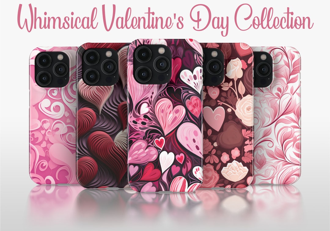 Valentine's Day Phone Case | Floral Elegance | iPhone 16 15 14 13 12 11 ...