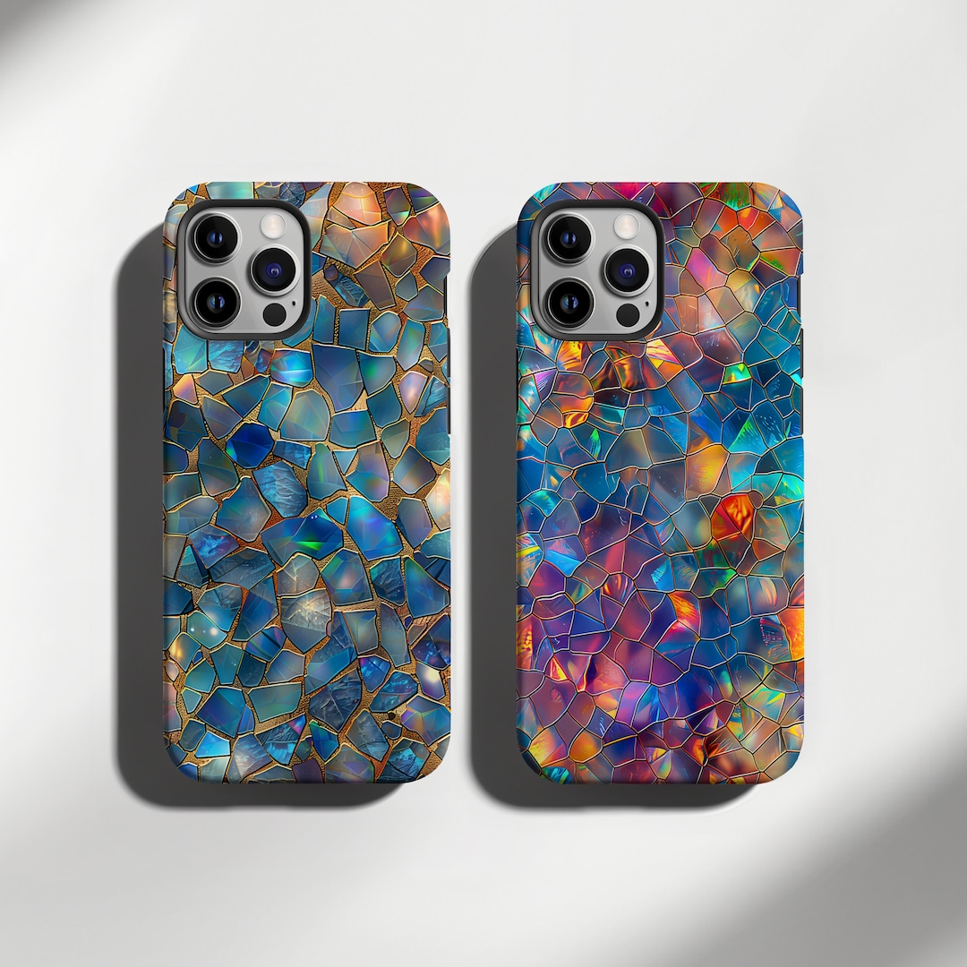 Cosmic Stained Glass Phone Case | iPhone 16 15 14 13 12 11 Pro Max ...