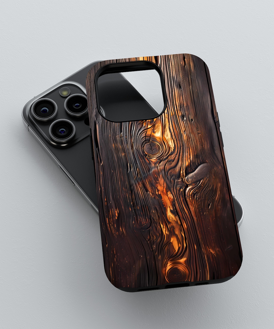 Rustic Timber Wood Grain Phone Case: Dual Layer Protection - Etsy
