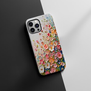 3D Floral Blossom Design Phone Case | Textured Spring Flowers Cover ...