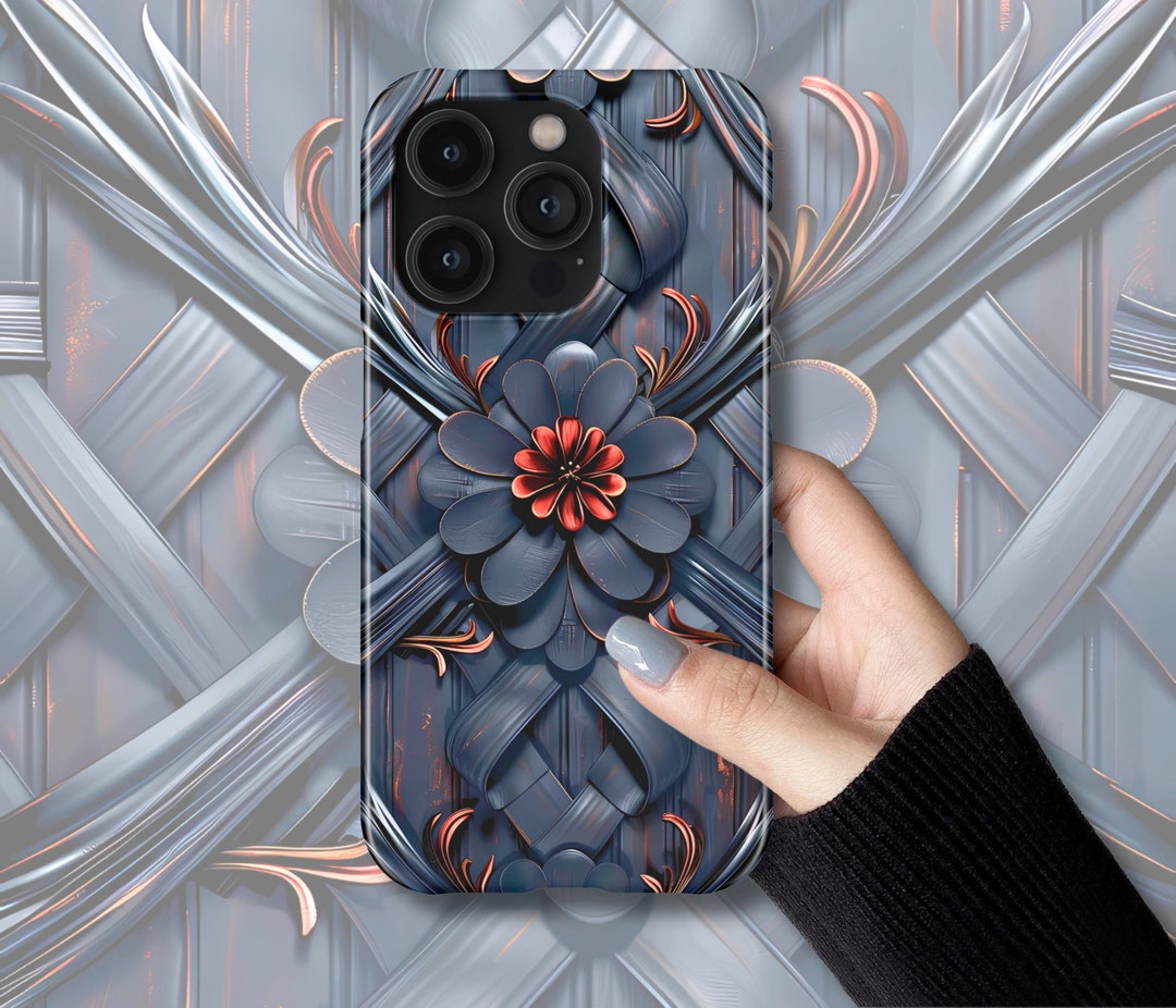 Abstract Elegance Phone Case Gothic Floral Art Cover Modern Art Design ...