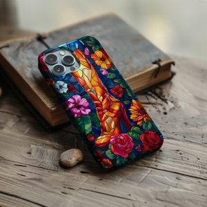 Vibrant Stiletto Stained Glass Phone Case | Exquisite Art Cover ...
