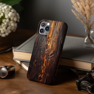 Rustic Timber Wood Grain Phone Case: Dual Layer Protection - Etsy