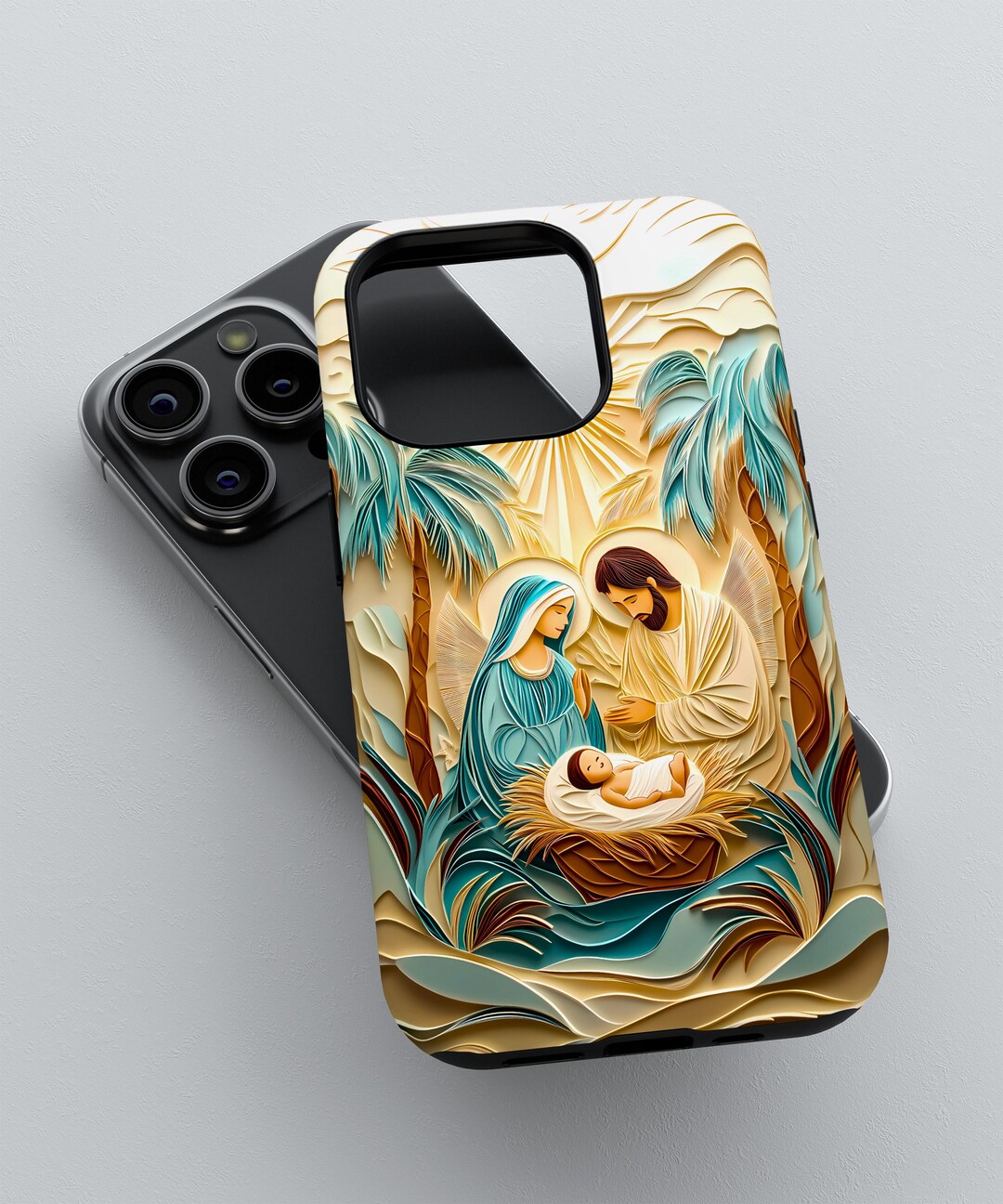 Nativity Scene Phone Case: Holy Family, Christmas Story - Etsy