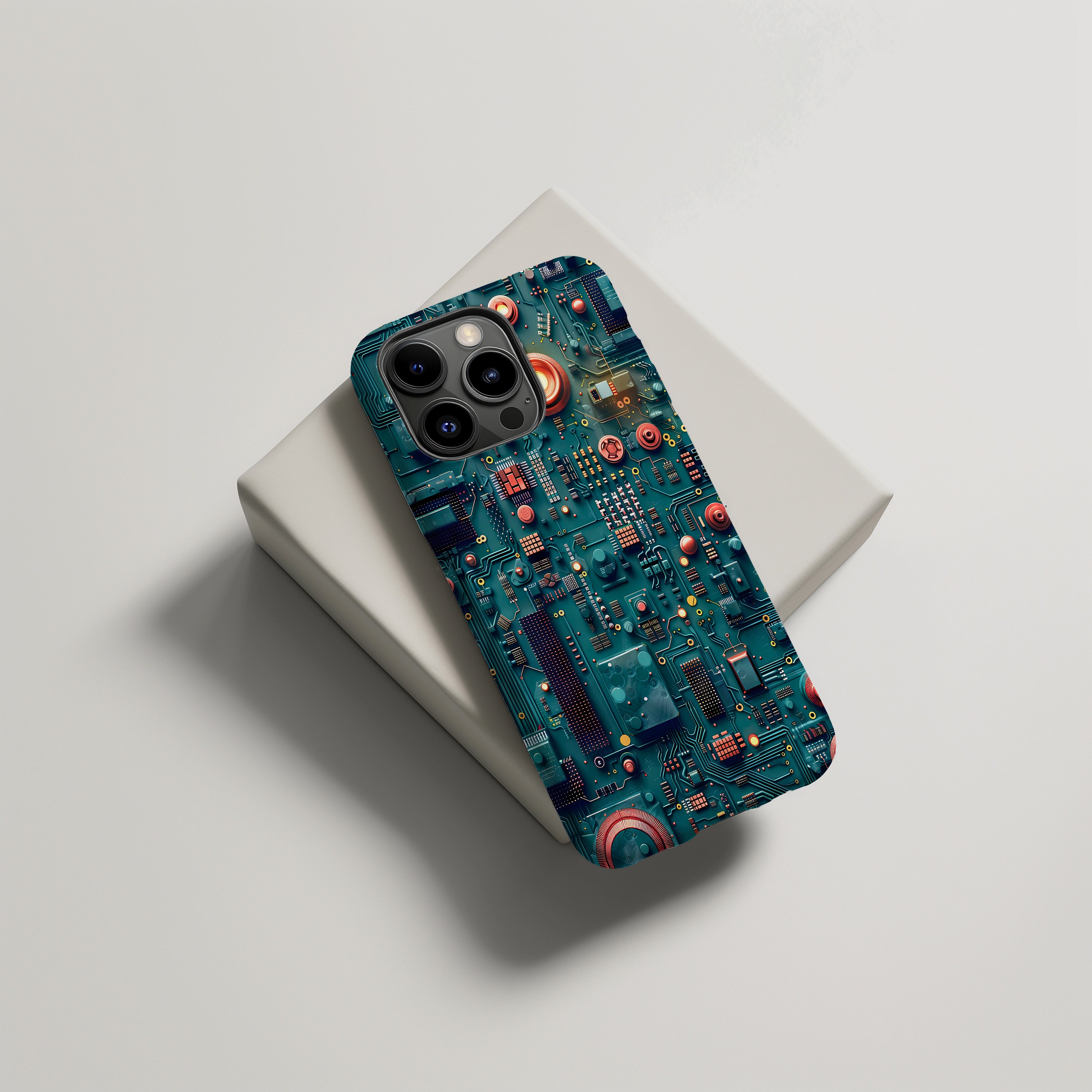 Tech Enthusiast Circuit Board Phone Case iPhone 15 14 13 12 11 Pro Max ...