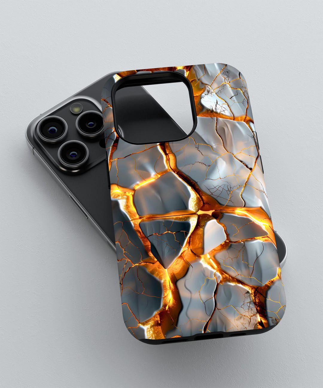 Luxe Molten Gold Marble Phone Case | iPhone 16 15 14 13 12 11 Pro Max ...
