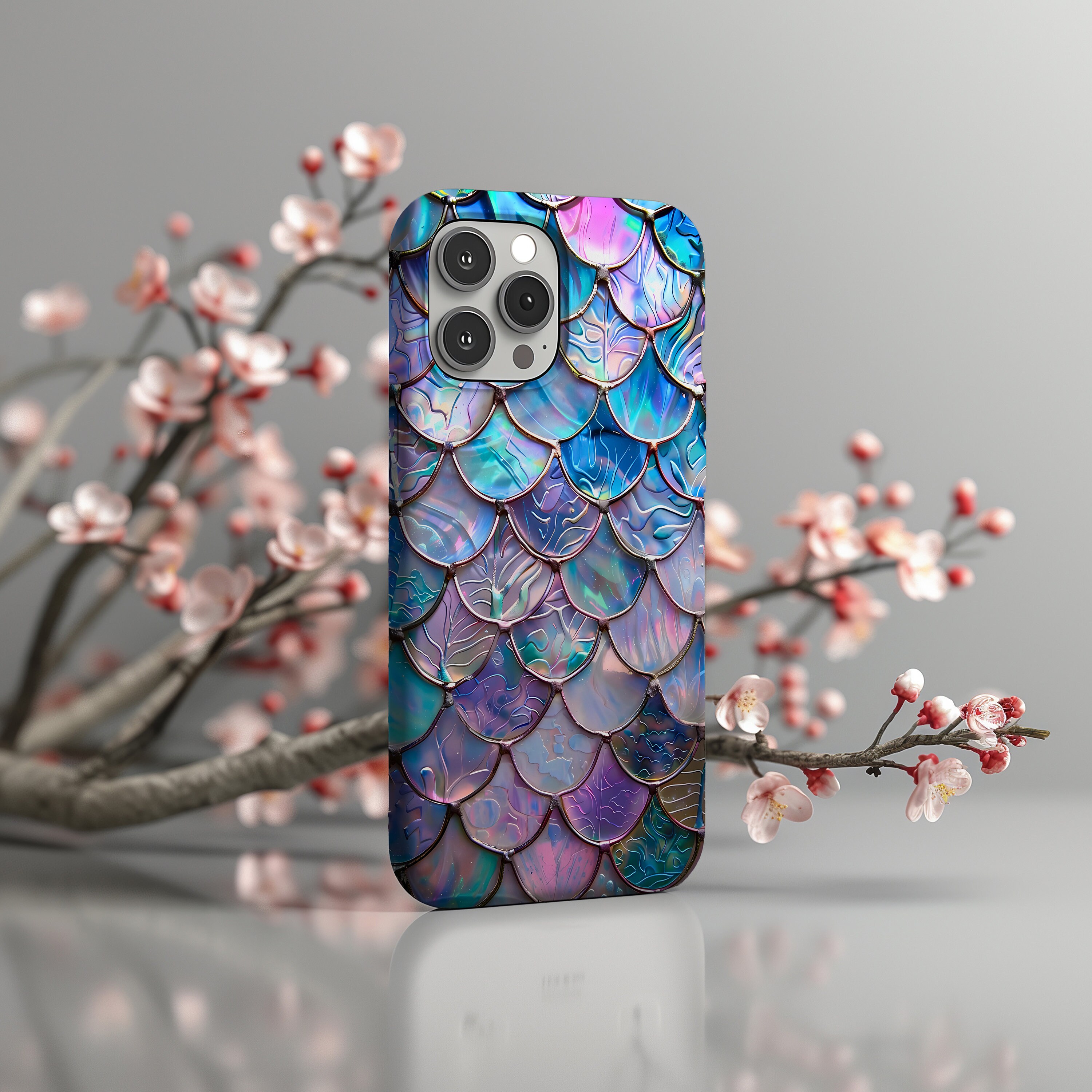 Holographic Mermaid Scales Phone Case Iphone, Galaxy, Pixel Models ...