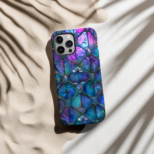 Mystical Stained Glass Phone Case iPhone 15 14 13 12 11 Pro Max ...