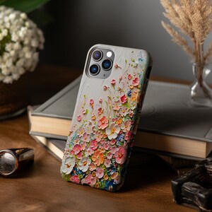 3D Floral Blossom Design Phone Case | Textured Spring Flowers Cover ...