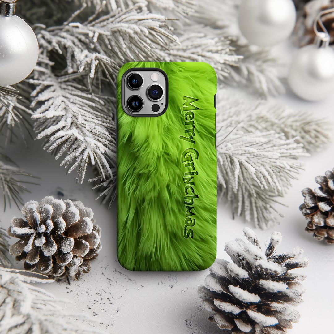 Personalized Grinch Green Phone Case | iPhone 16 15 14 13 12 11 Pro Max ...