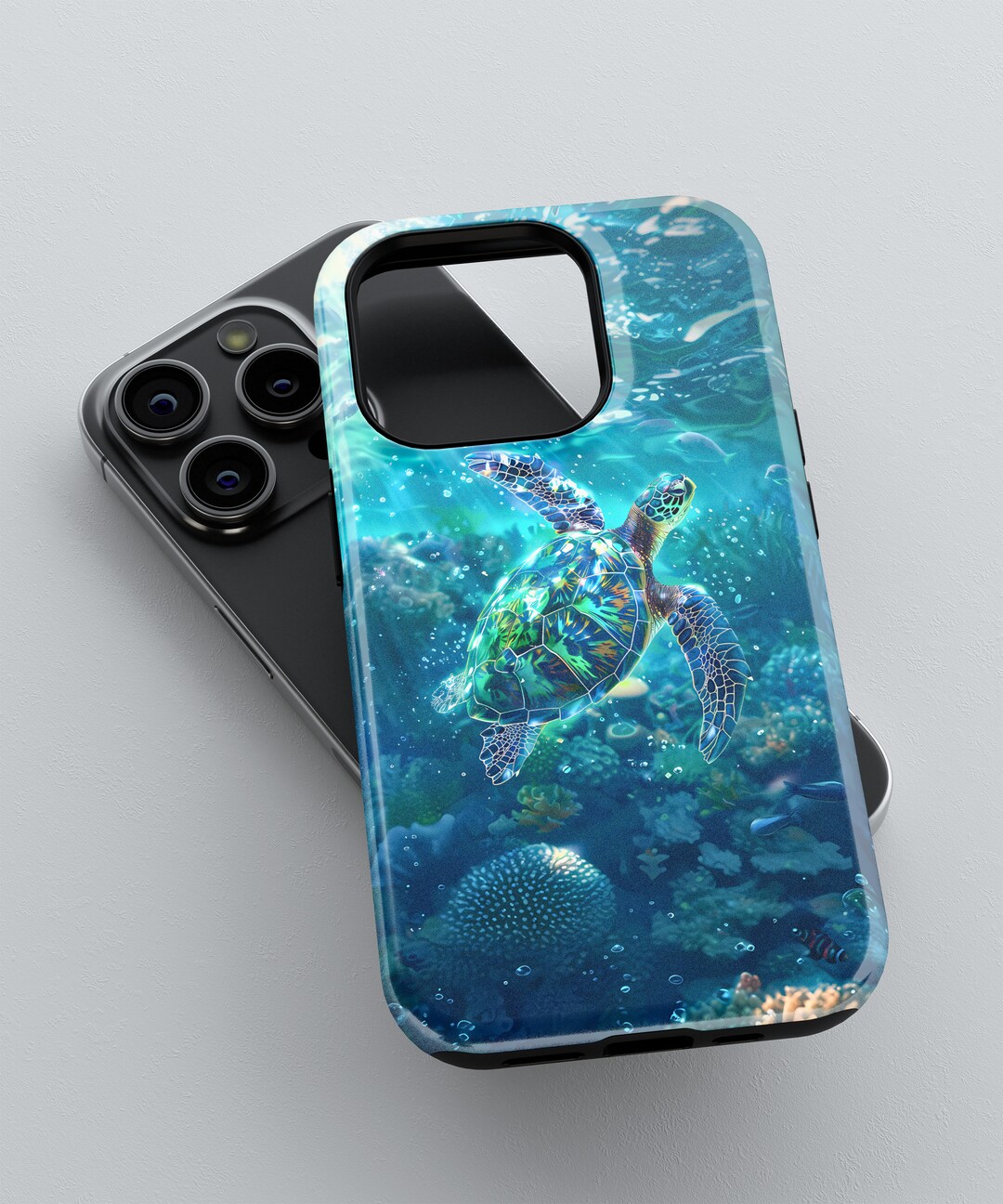 Vibrant Sea Turtle Ocean Phone Case Iphone, Galaxy, Pixel Models ...