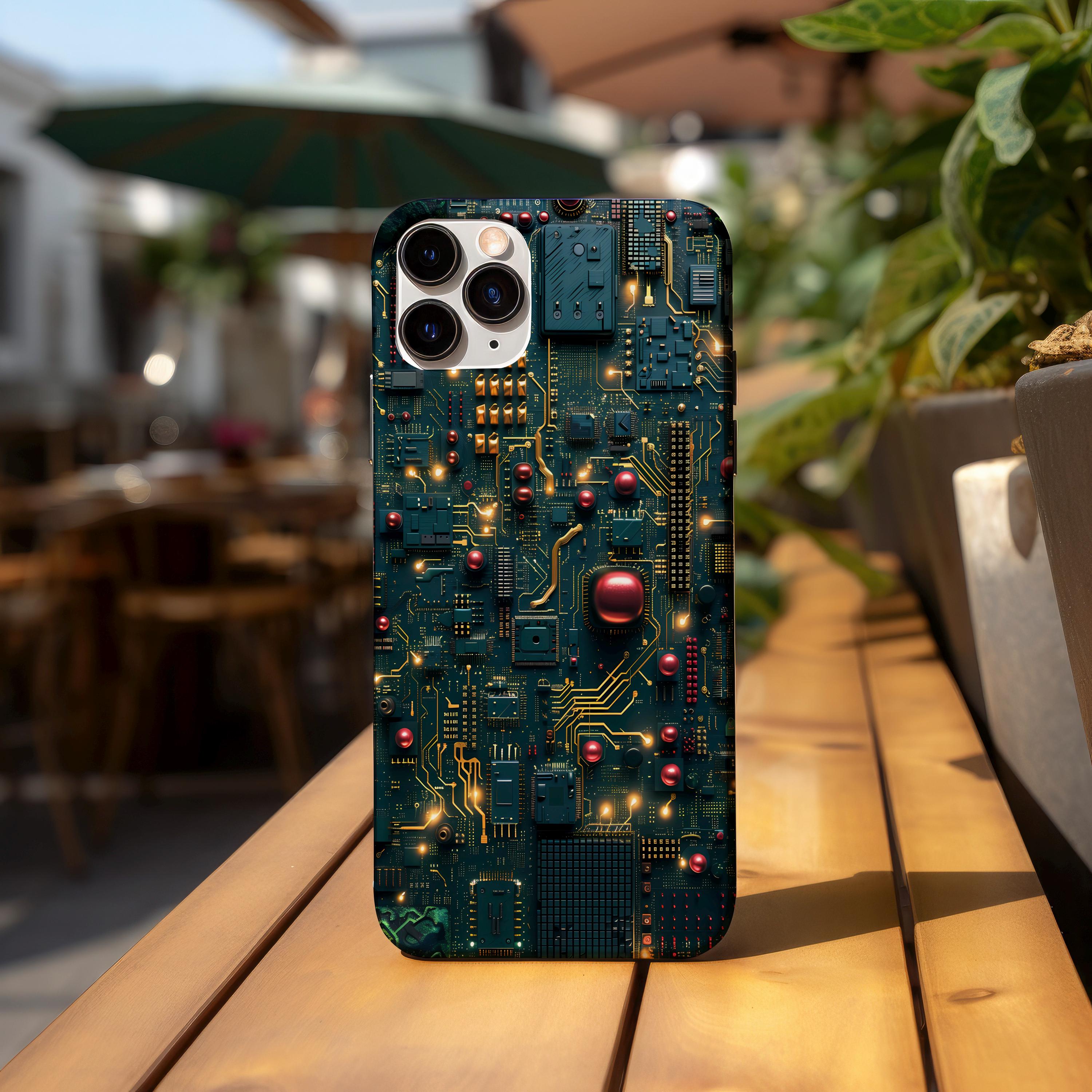 Tech Savvy Circuit Board Phone Case | iPhone 16 15 14 13 12 11 Pro Max ...