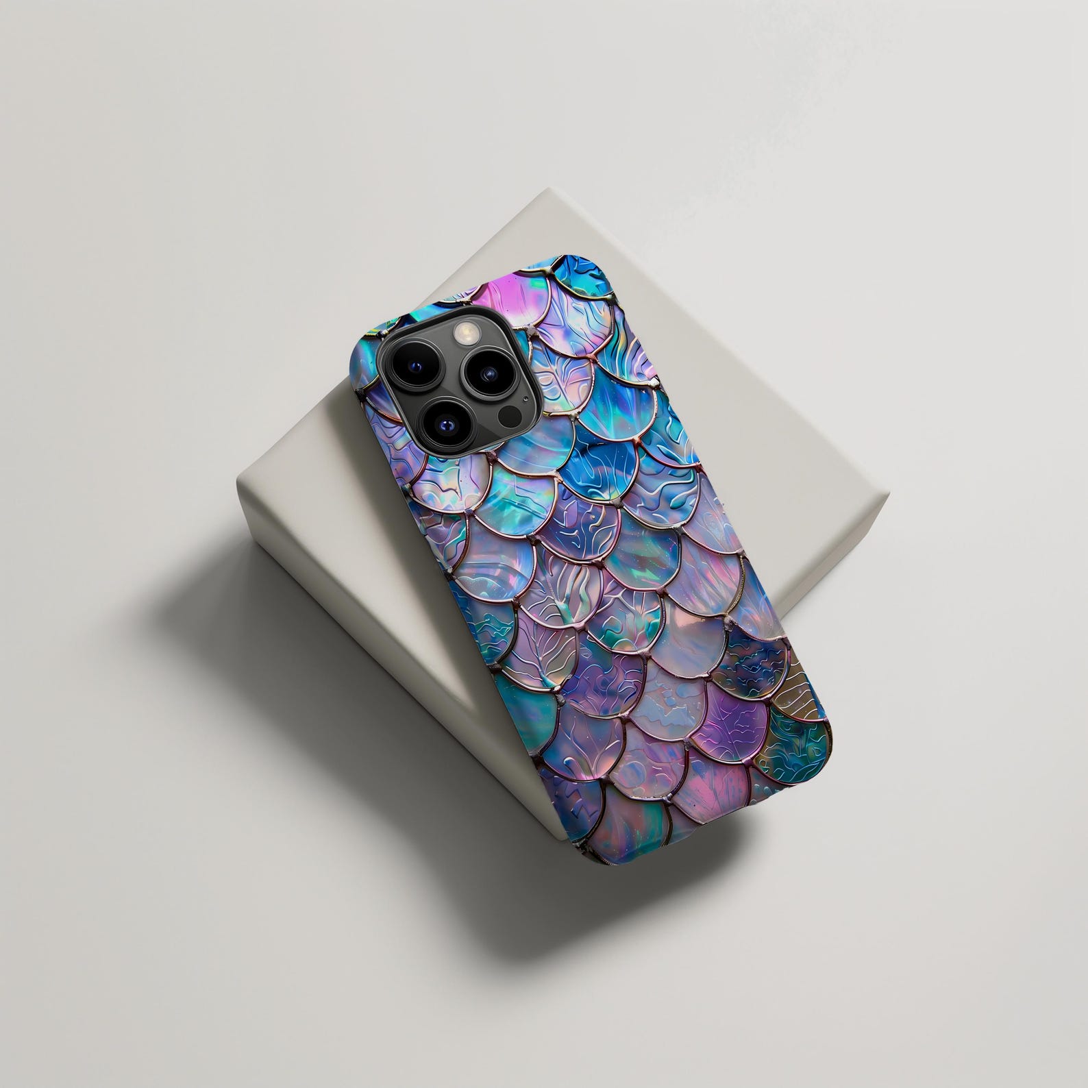 Holographic Mermaid Scales Phone Case | Iphone, Galaxy, Pixel Models ...