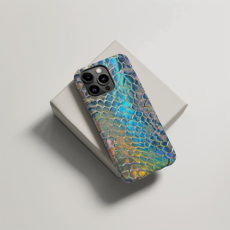 Iridescent Mermaid Holographic Shell Phone Case | iPhone 16 15 14 13 12 ...