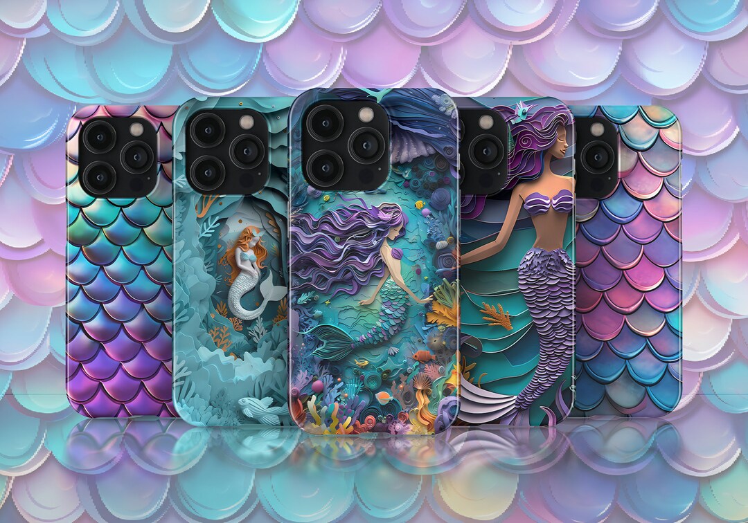 Mermaid Underwater Oasis Phone Case | Vibrant Ocean Scene Cover for ...