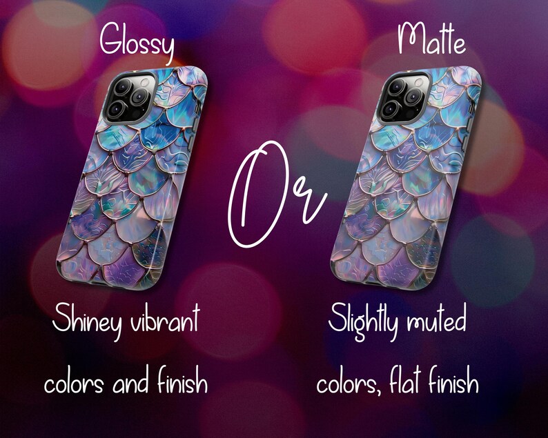 Holographic Mermaid Scales Phone Case | Iphone, Galaxy, Pixel Models ...