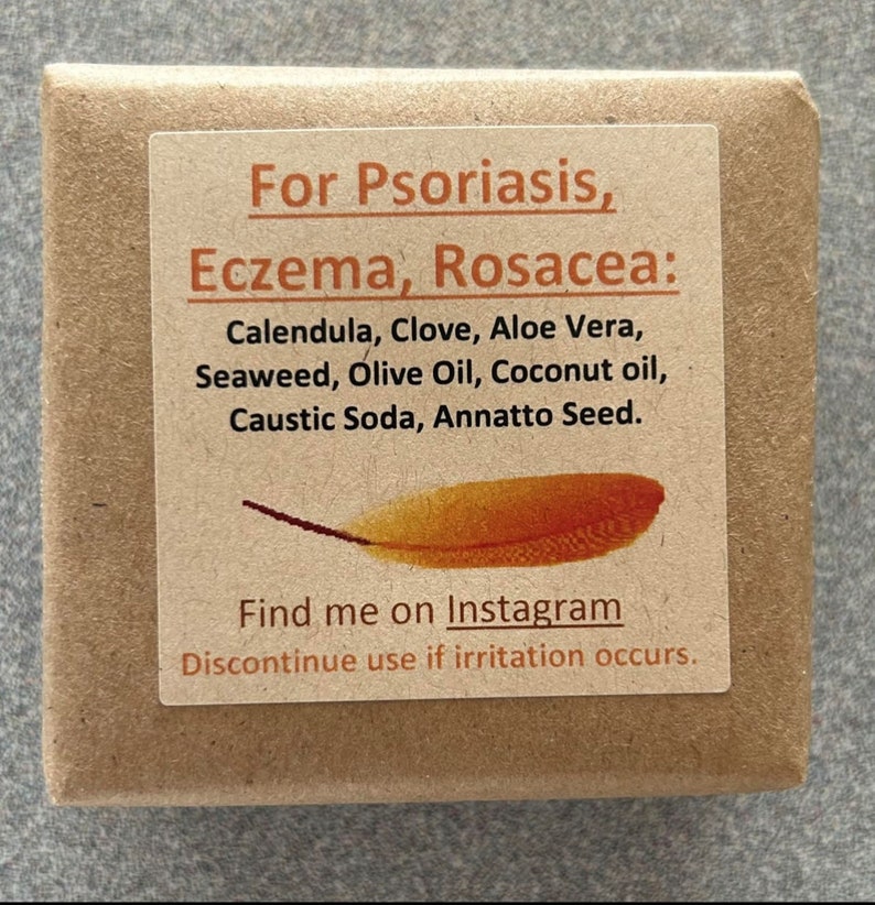 Nearly Organic Psoriasis, Eczema, Rosacea Soap, Made With Aloe Vera Gel ...