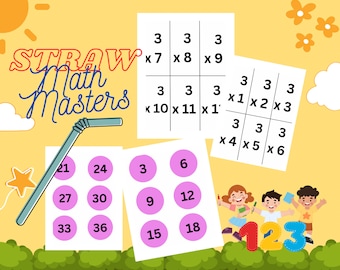 Educational Multiplication Tables, Printed (Download Now) - Etsy