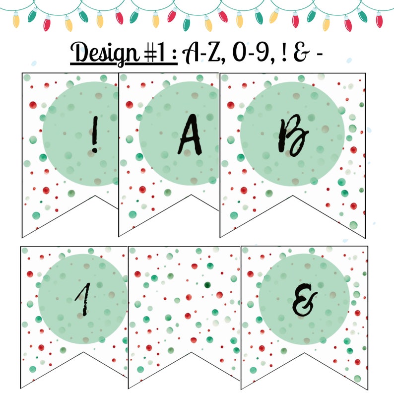 Printable Christmas Elf Banner, Digital Download, A-Z Lettering, DIY ...
