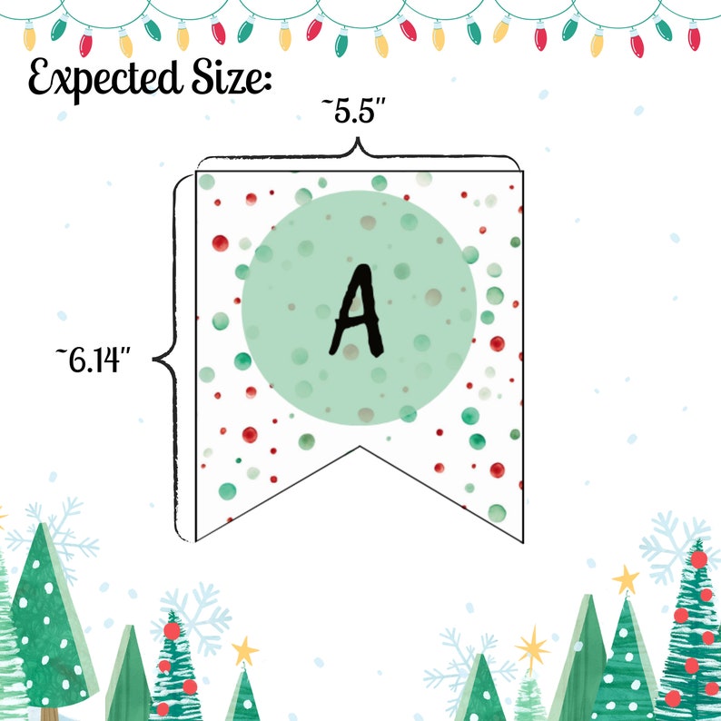 Printable Christmas Elf Banner, Digital Download, A-Z Lettering, DIY ...