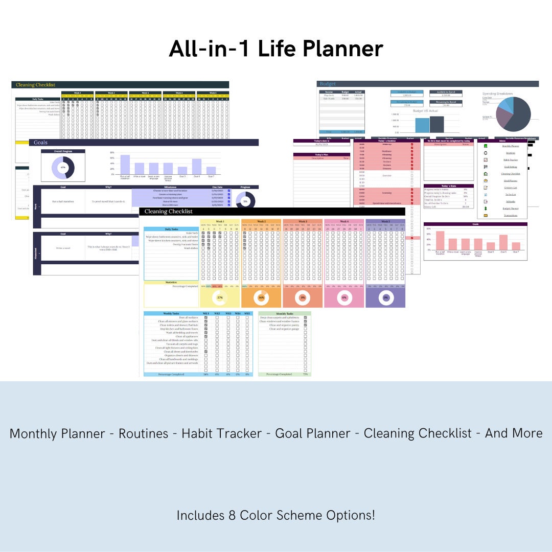 Life Planner | Interactive Planner | Digital Planner | Digital Download ...