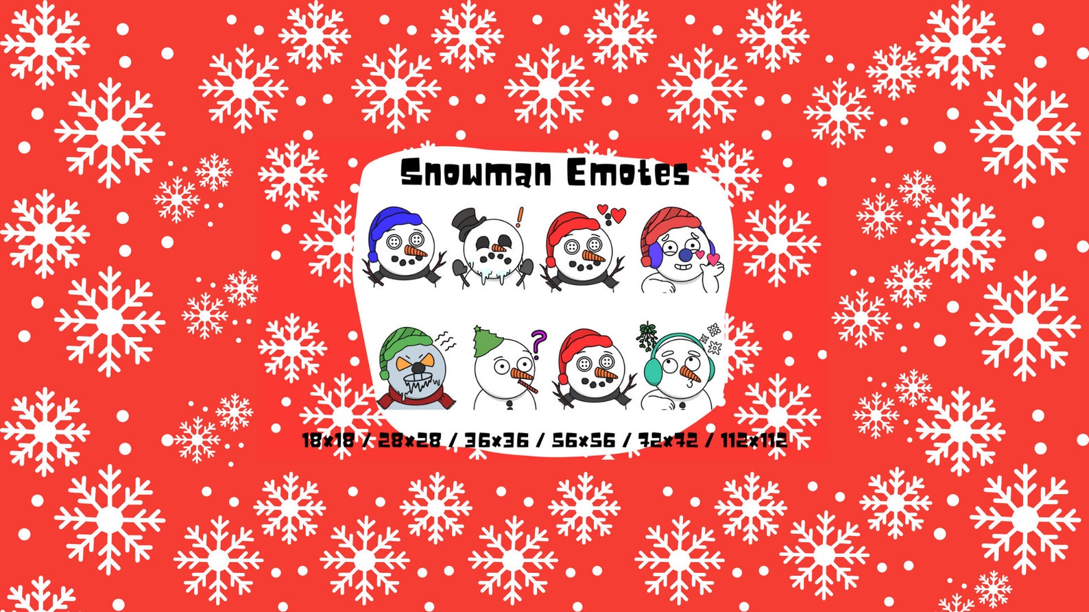 Snowman Twitch and Discord Emotes L Twitch Emotes L Discord Emotes L ...