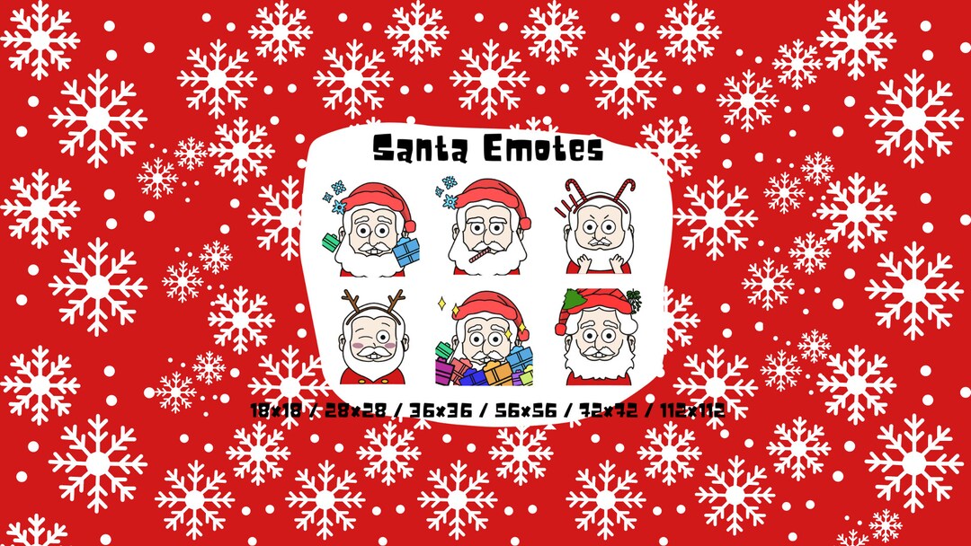 Santa Twitch and Discord Emotes L Twitch Emotes L Discord Emotes L ...