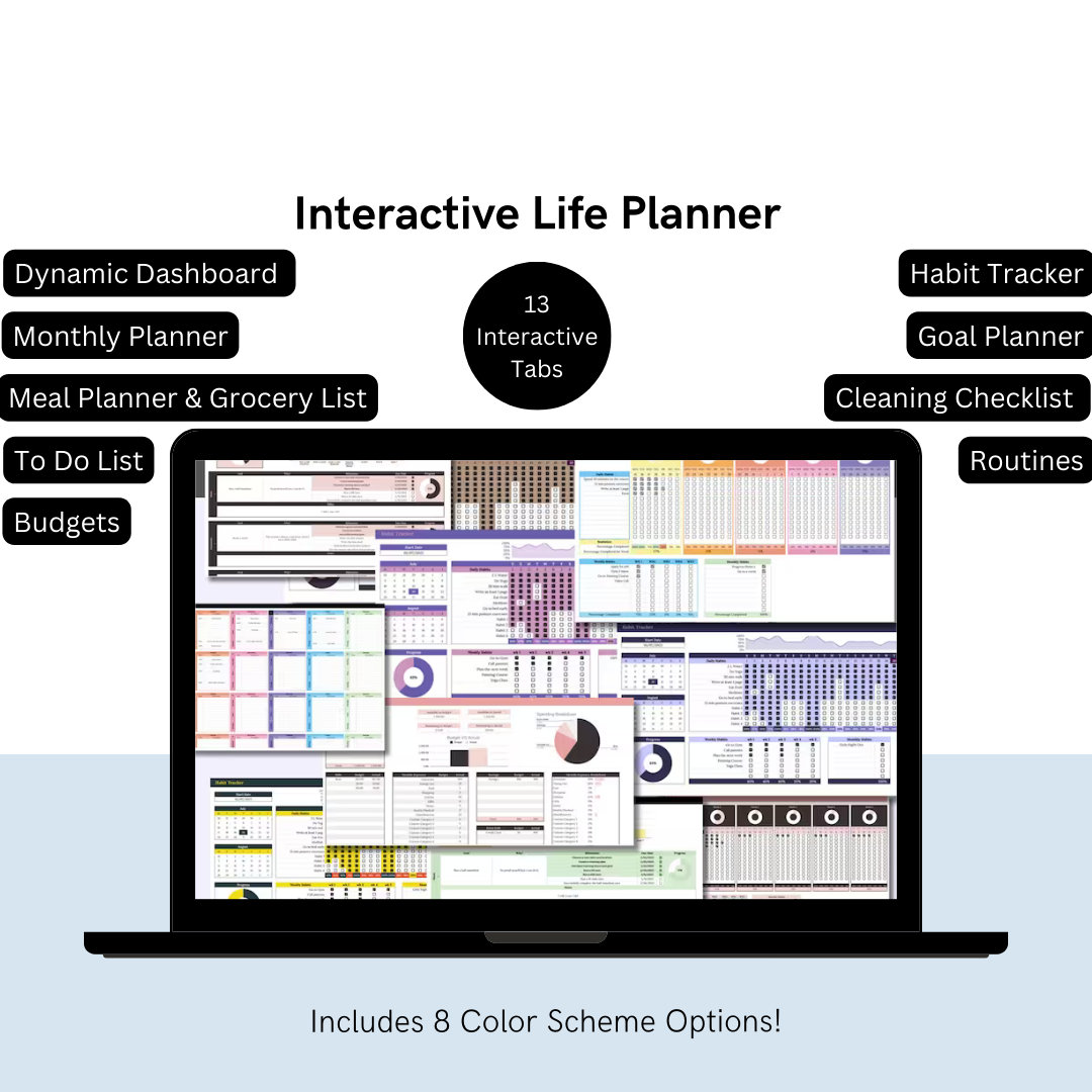 Life Planner | Interactive Planner | Digital Planner | Digital Download ...