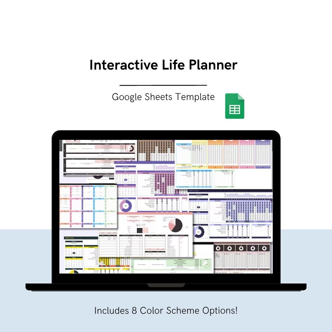 Life Planner Interactive Planner Digital Planner Digital Download ...