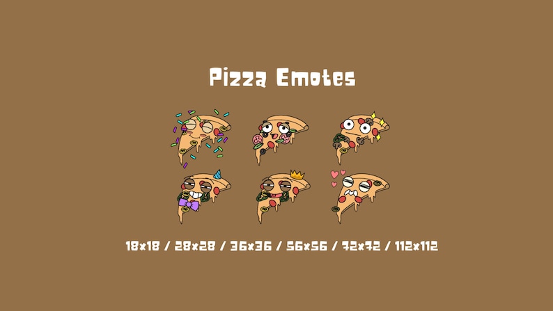 Pizza Twitch and Discord Emotes L Twitch Emotes L Discord Emotes L ...
