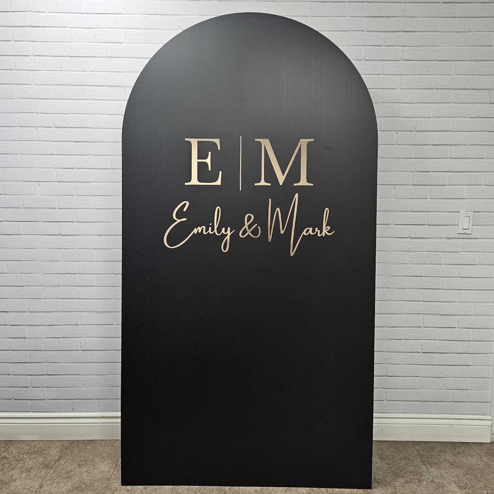 Gold God Bless Arch Backdrop Golden Gold Shiny Shiney Gold Foil ...