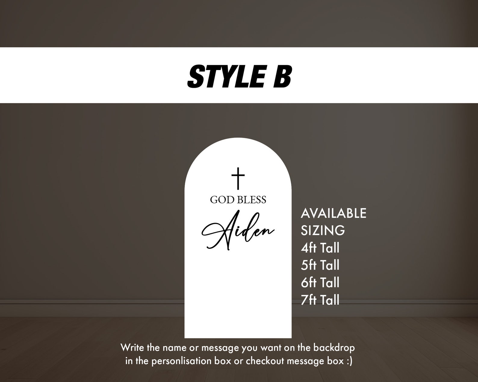 God Bless Arch Backdrop Christening Baptism Arch Backdrop, With Stands ...