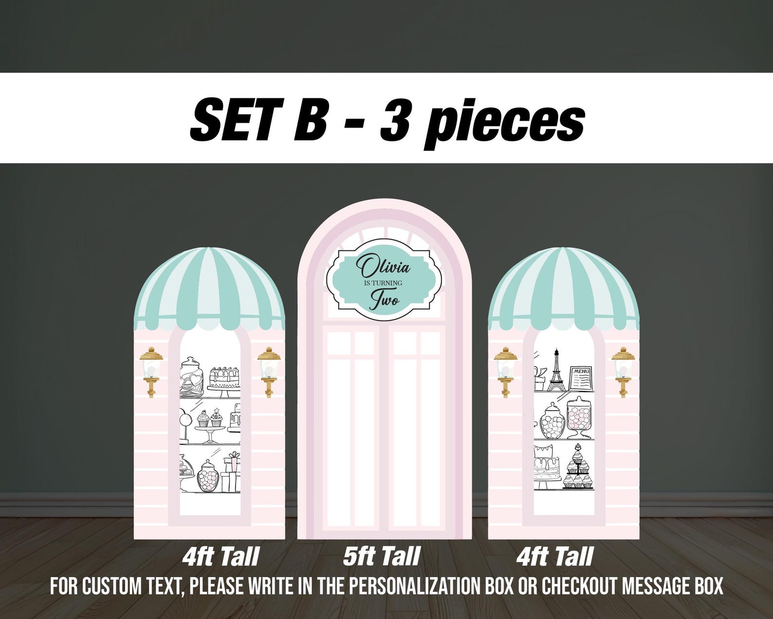 Patisserie Backdrop Cafe Party, Paris French Bakery, Prop Standee ...