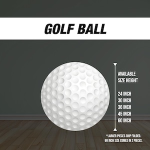Big Golf Ball Prop Golf Themed Panel Backdrop With Stands, Golf Props ...
