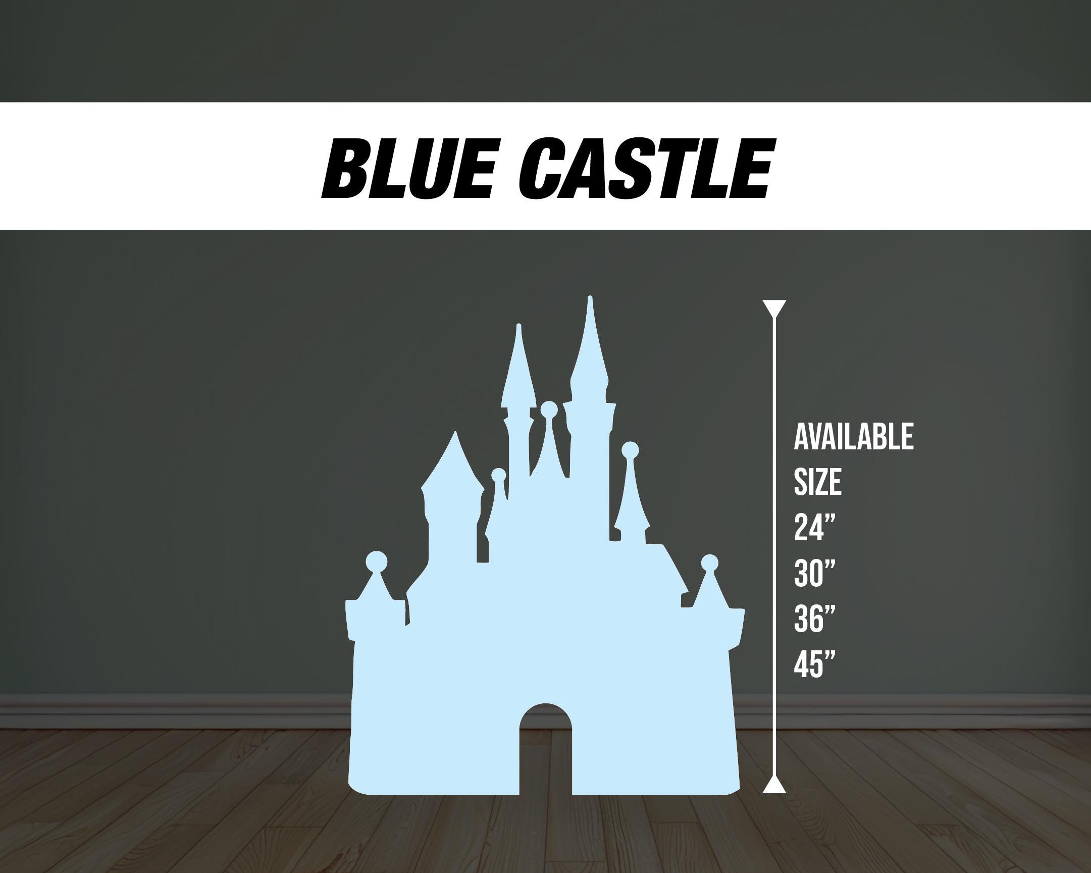 Pastel Castle Cutout Princess Castle, Pink Blue Castle, Lawn Signs ...